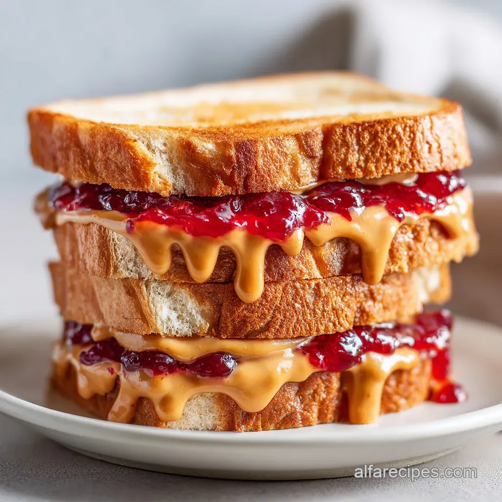 Low Calorie Peanut Butter and Jelly Sandwich for Meal Prep…